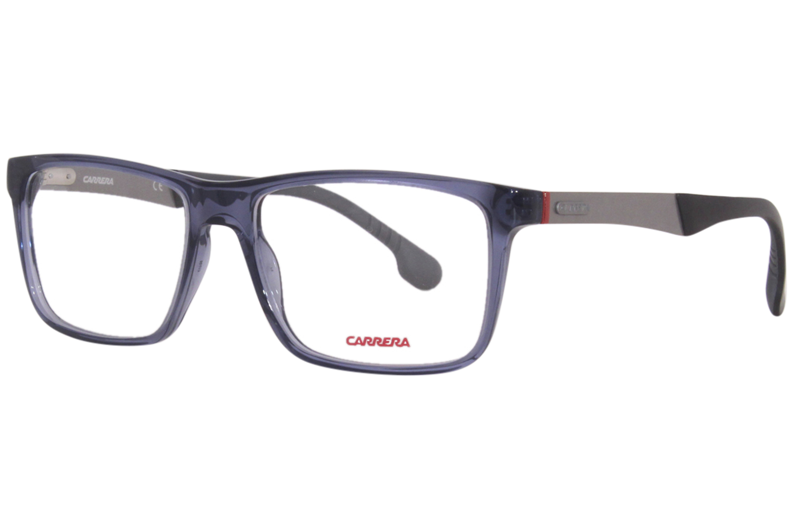 Carrera 8825v Pjp Eyeglasses Mens Blue Full Rim Rectangle Shape 55 17 145