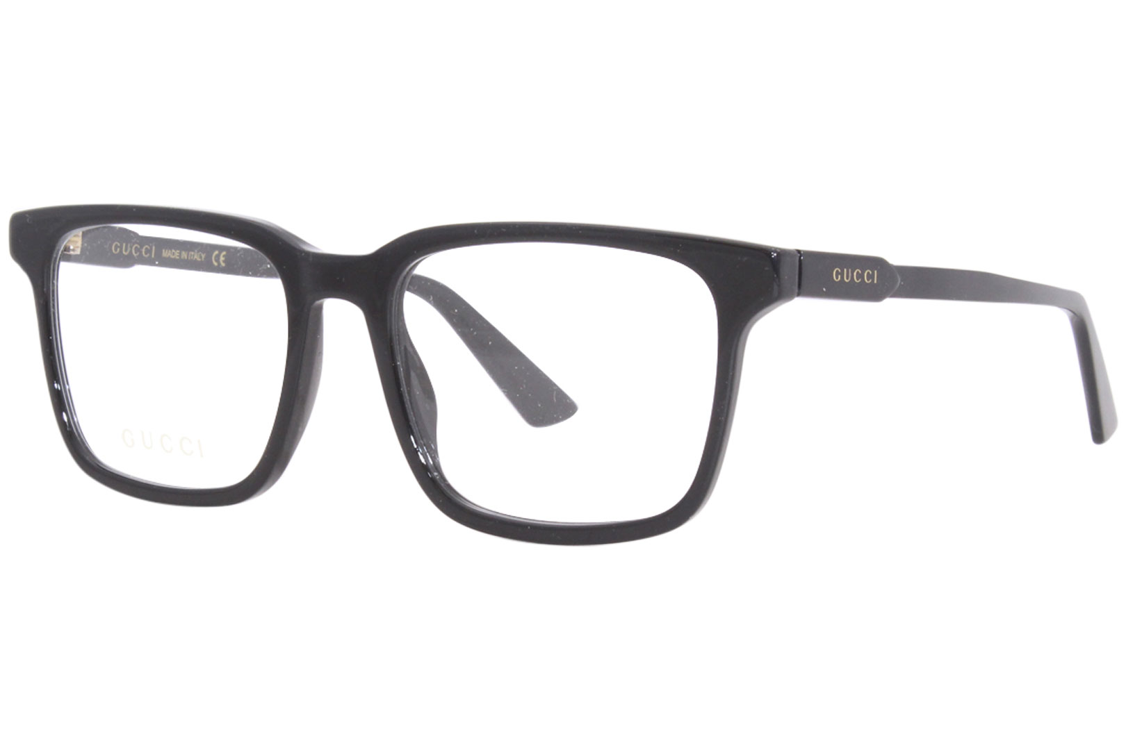 Gucci Gg1120o 001 Eyeglasses Black Full Rim Rectangle Shape 55 19 145