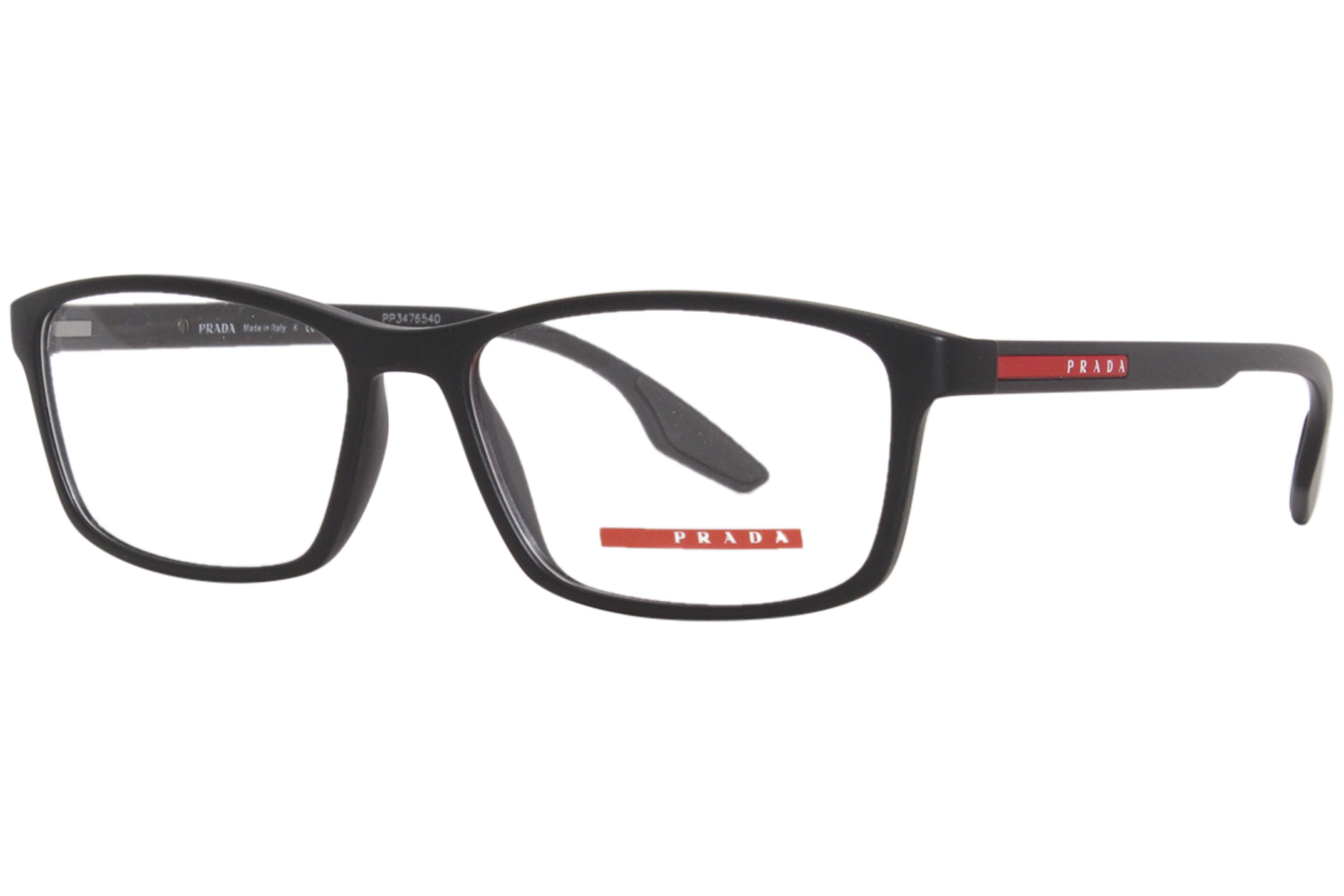 Prada Linea Rossa Vps04m Dg01o1 Eyeglasses Mens Black Rubber Full Rim 56 16 145