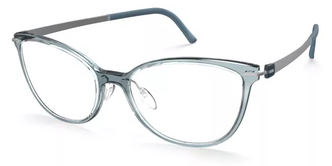 Silhouette Infinity View 1600 4510 Eyeglasses Frame Ocean Silhouette Infinity View 1600 4510 Eyeglasses Frame Ocean