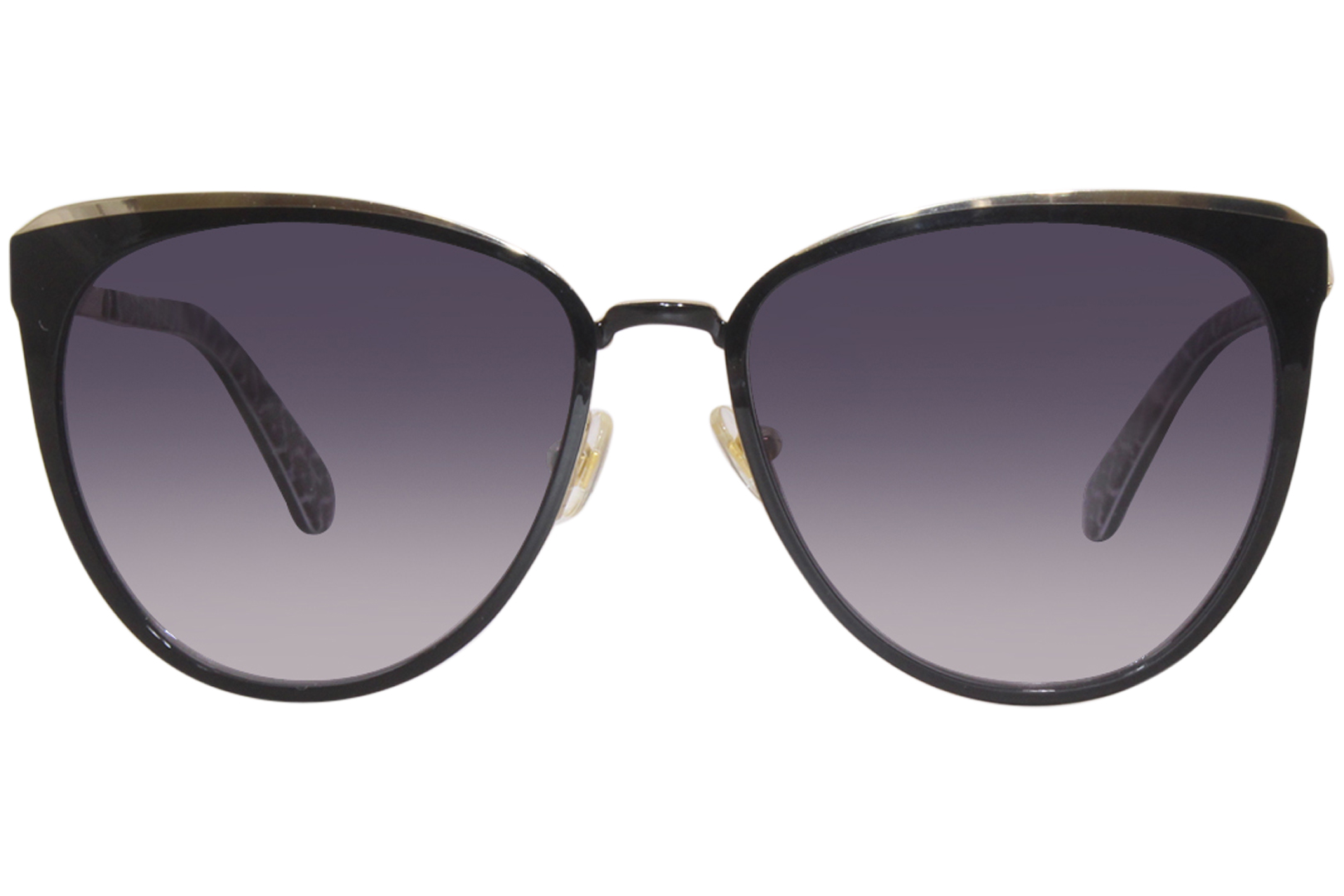 Kate Spade Jabrea S 807 9o Sunglasses Womens Black Grey Shaded Cat Eye