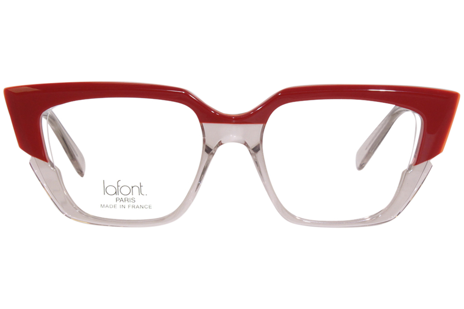 Lafont Jacqueline 6111 Eyeglasses Womens Red Full Rim Square Shape 49