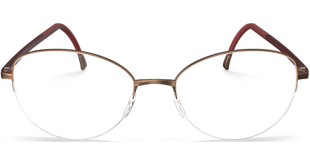 Silhouette Illusion 4560 6040 Titanium Eyeglasses Velvet Apricot 51 17 135