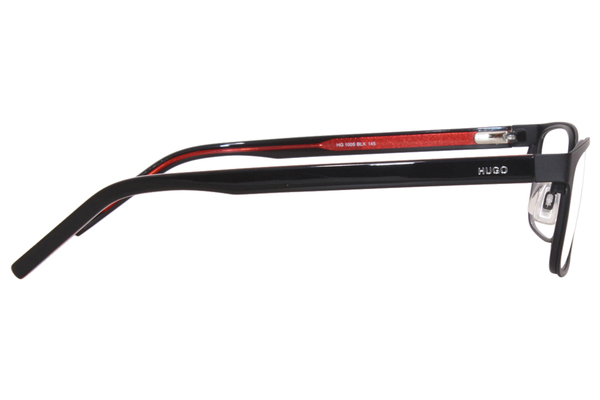 Hugo Boss HG 1005 BLX Eyeglasses Men s Black Red Full Rim 55 18 145 EyeSpecs