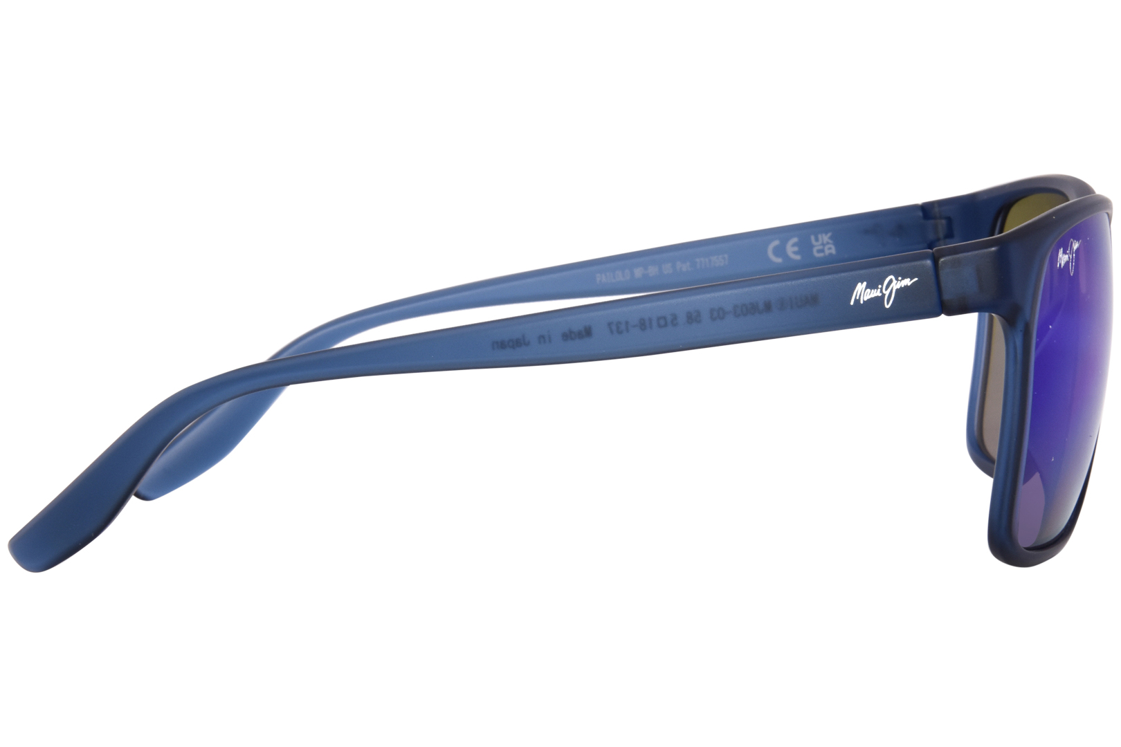 Maui Jim Pailolo Mj603 03 Sunglasses Mens Matte Navy Polarized Blue