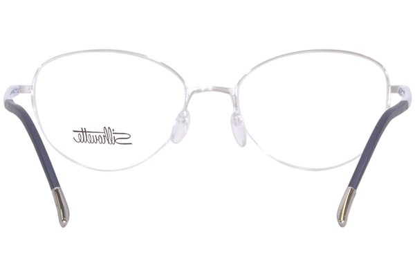 Silhouette Illusion 4560 7000 Titanium Eyeglasses Silky Sky Semi Rim 51 17 140