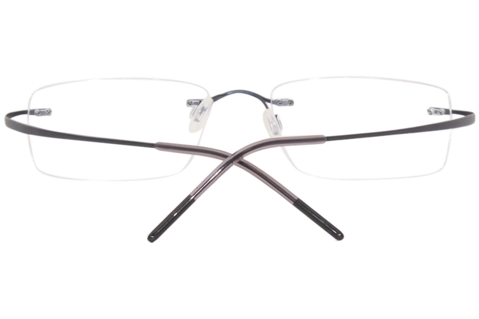 Pure Airlock Element 202 412 Titanium Eyeglasses Navy Rimless 53 18 150