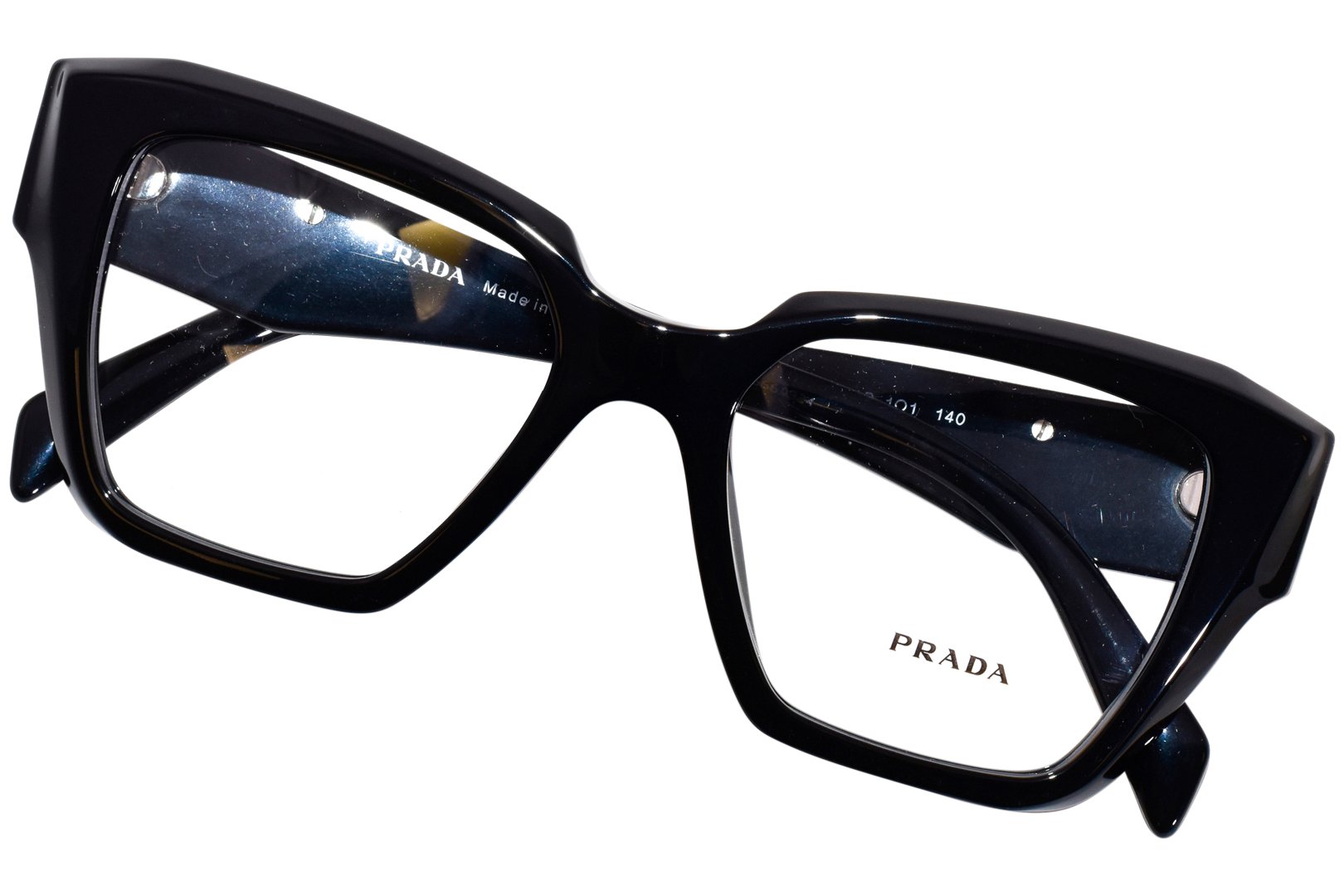 Prada Pr 09zv Eyeglasses Womens Full Rim Square Shape