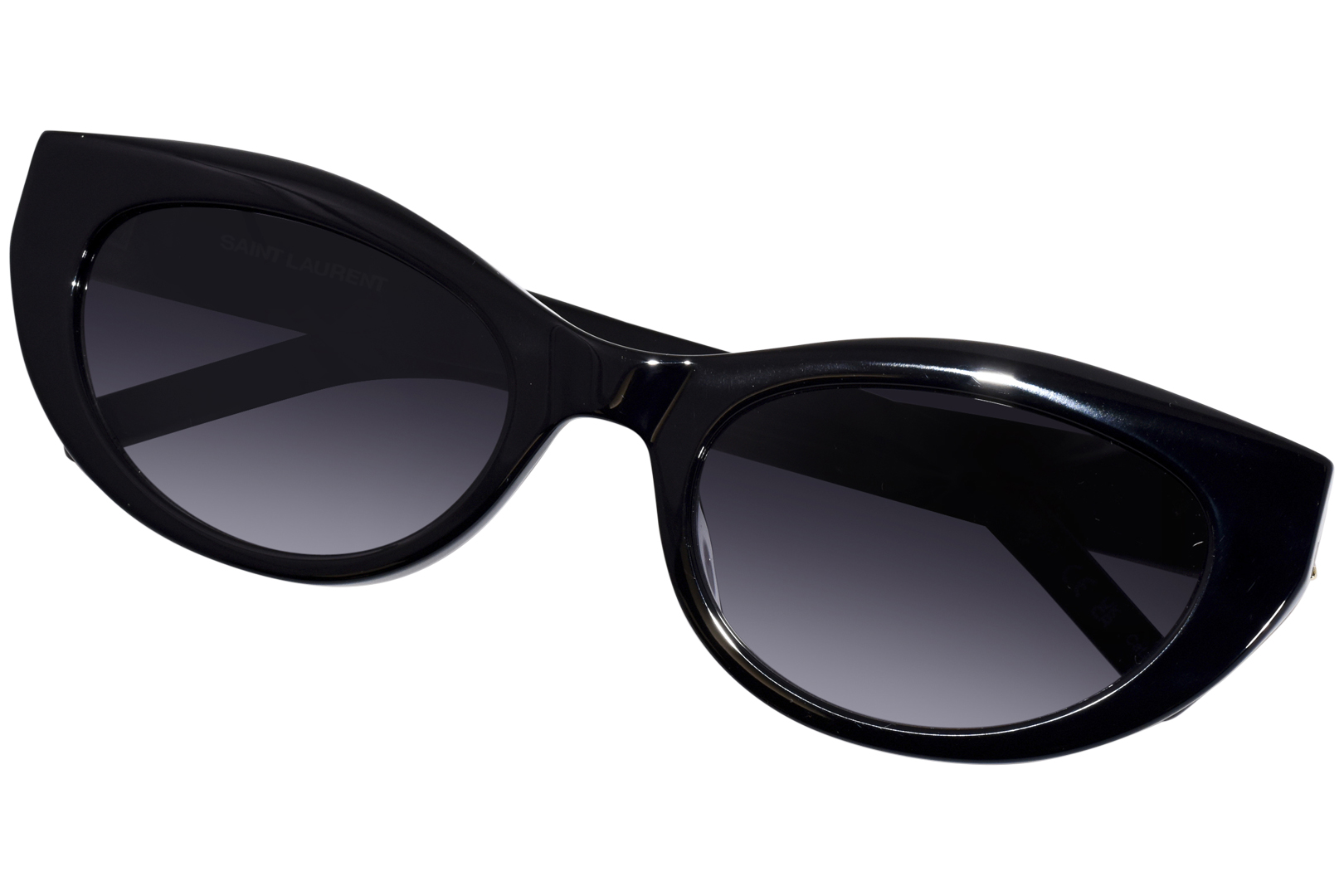 Saint Laurent Sl M115 002 Sunglasses Womens Black Grey Cat Eye 54 20