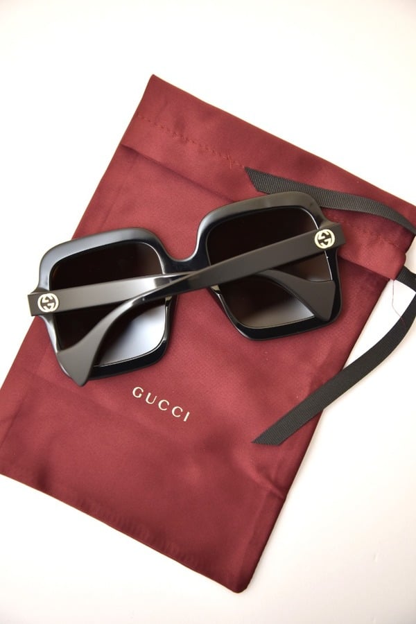 Gucci GG1241S 001 Sunglasses Women's Rubber Black/Brown Gucci GG1241S 001 Sunglasses Women's Rubber Black/Brown
