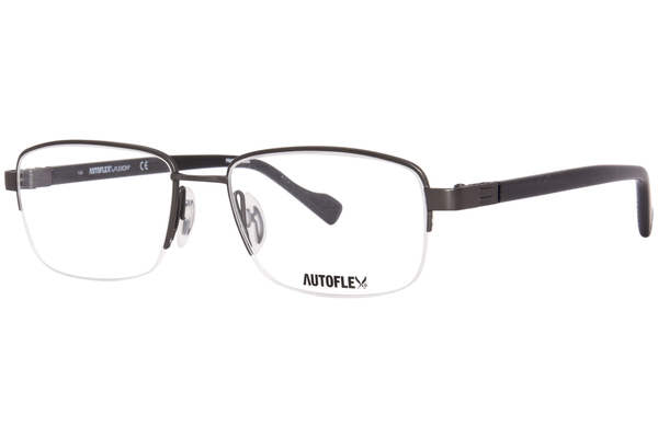 Flexon Autoflex 116 033 Eyeglasses Mens Gunmetal Semi Rim Rectangle Shape 54mm